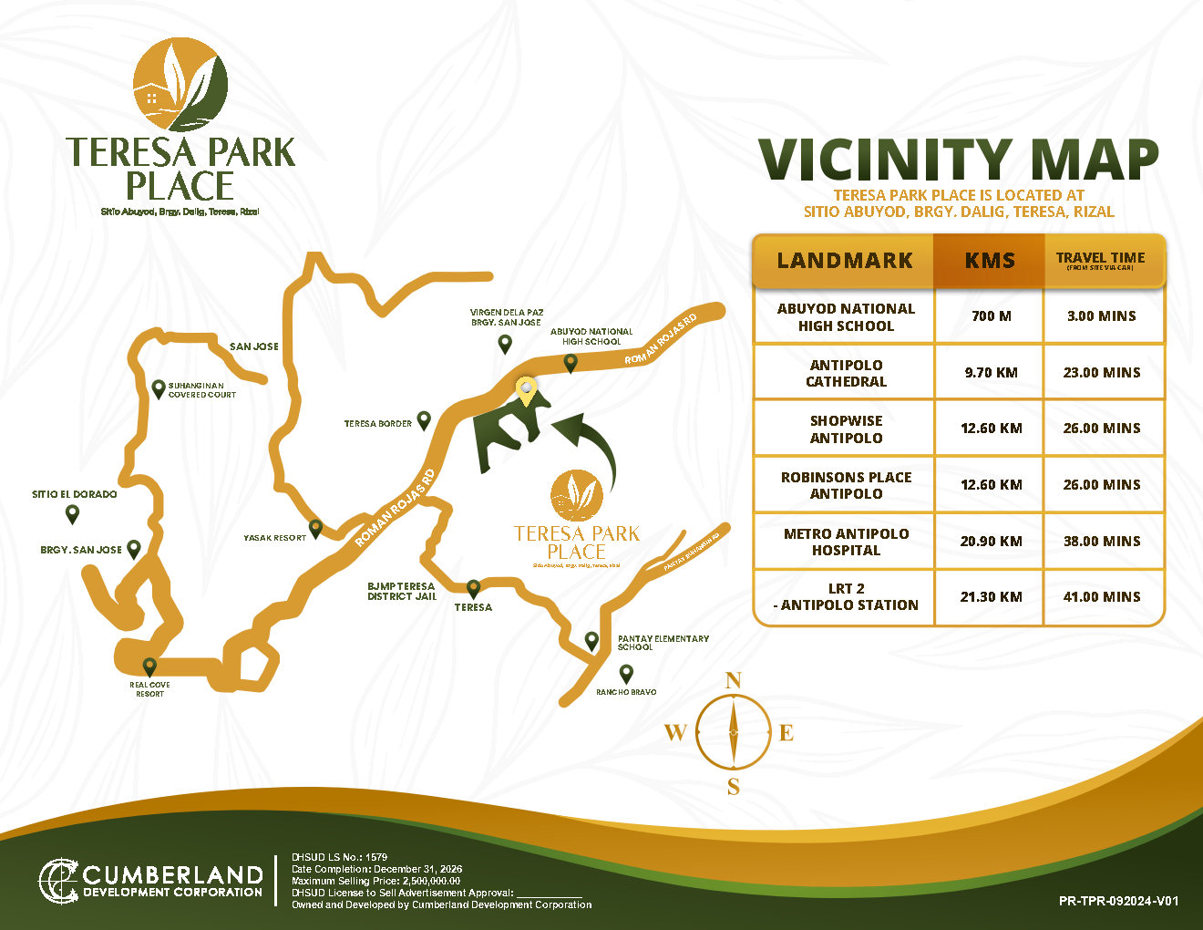 Teresa Park Place TOWNHOUSE 44.00 | Teresa,Rizal | Rise & Shine Realty