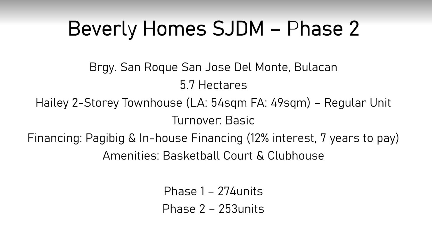 Beverly Homes Phase 2 Hailey 2 storey Townhouse | San Jose Del Monte ...