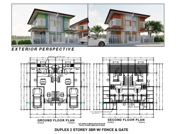 Fiesta Communities San Fernando Duplex 2 Storey 3BR with Fence & Gate ...