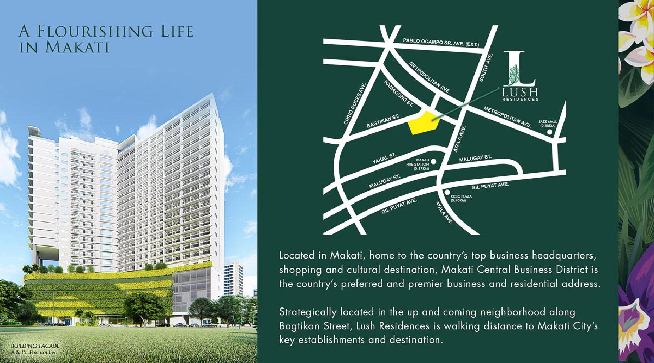 Lush Residences 1 BR with Balcony | Makati City,Metro Manila | Rise ...