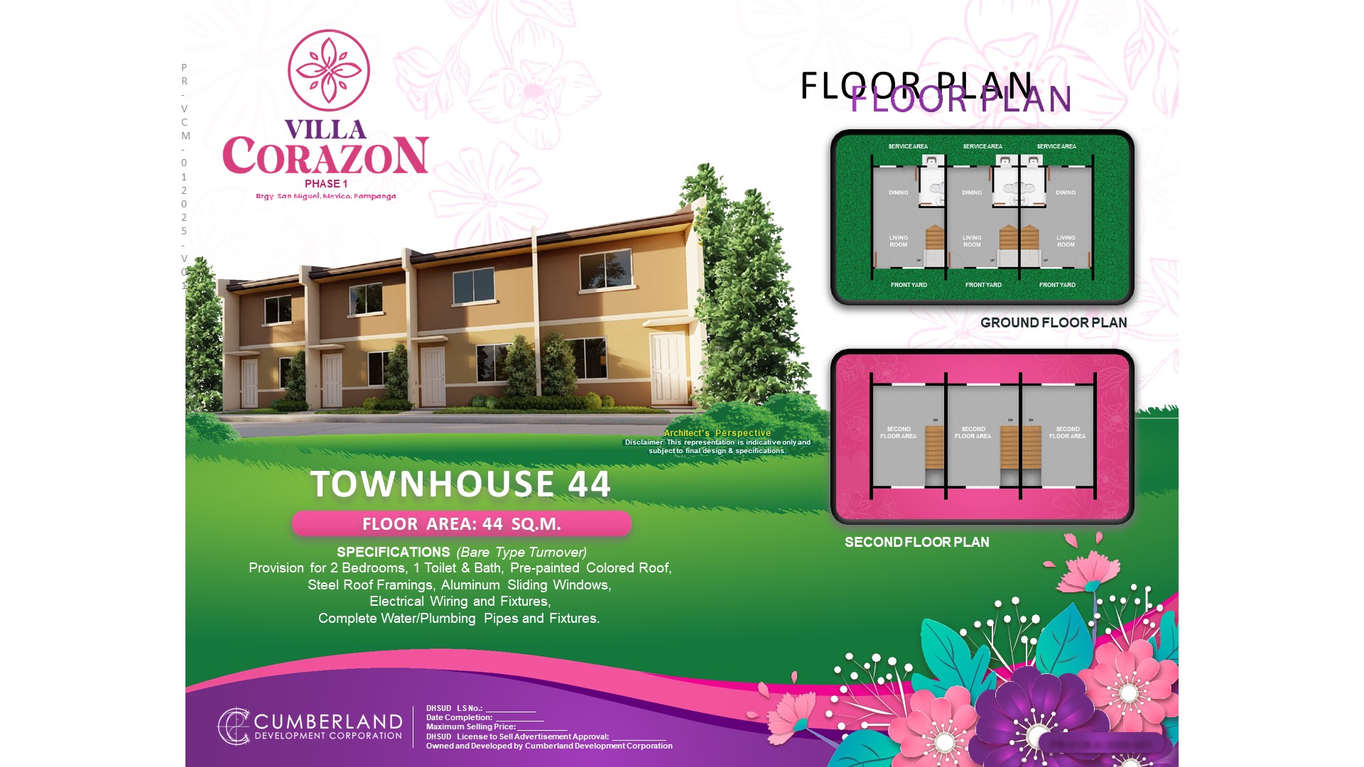 VILLA CORAZON PHASE 1 Townhouse 44 | Mexico,Pampanga | Rise & Shine Realty